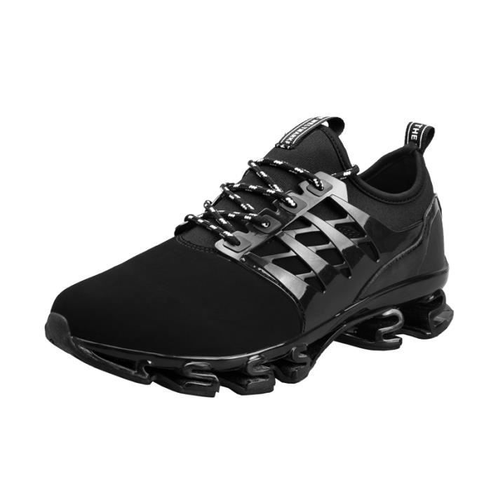 Baskets unisexe lame chaussures de course pour homme Gym maille Jogging ...