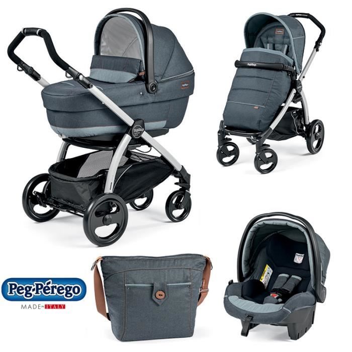 Peg Perego Trio Book BLEU DENIM - Chassis Bp 51 BLANC/NOIR - Cdiscount ...