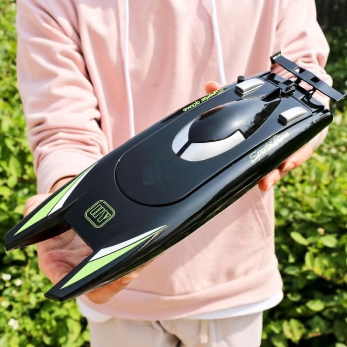 Bateau telecommande-2.4GHz -RC Bateau de Course a Grande Vitesse 25km-h ...