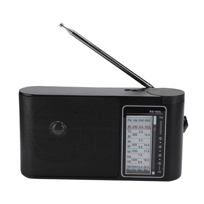 TMISHION Radio FM Radio professionnelle portative multibande FM/AM/SW1 ...
