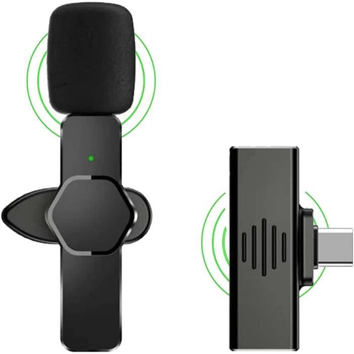 Microphones Sans Fil Pour Smartphone Iphone-Usb C, Mini Micro À Pince ...