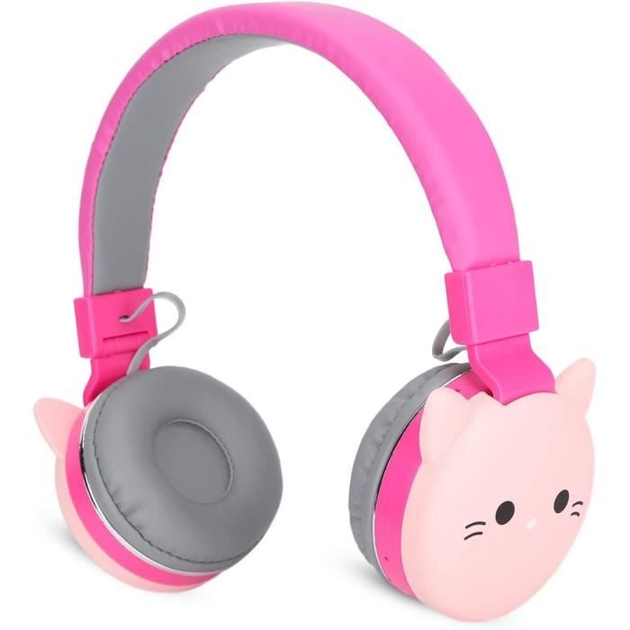 Casque Pour Enfants Avec Micro, Casque Pliable Avec Forme D'Animaux ...