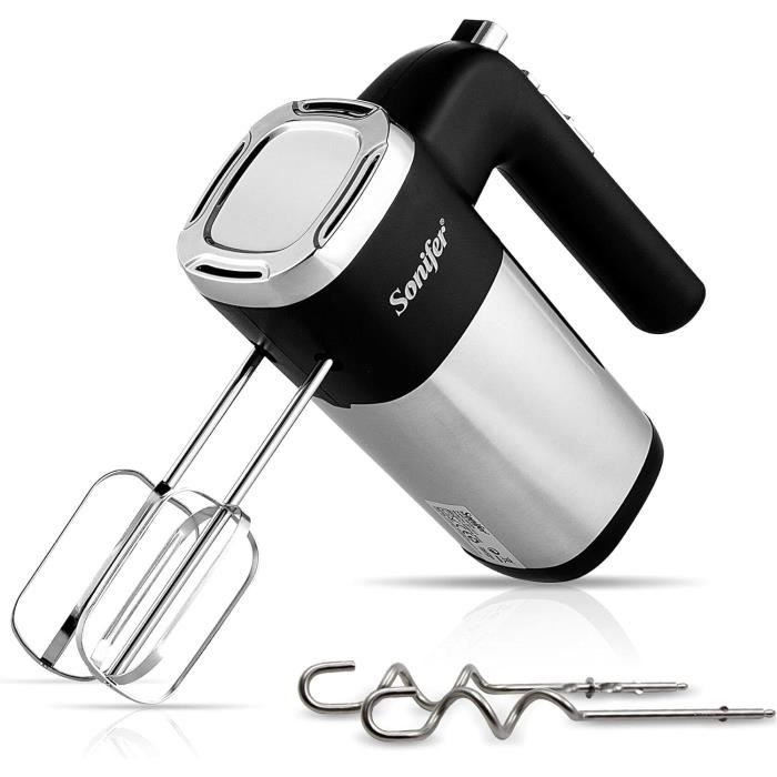 Batteur À Main Électrique 500 W En Acier Inoxydable Avec 5 Vitesses ...