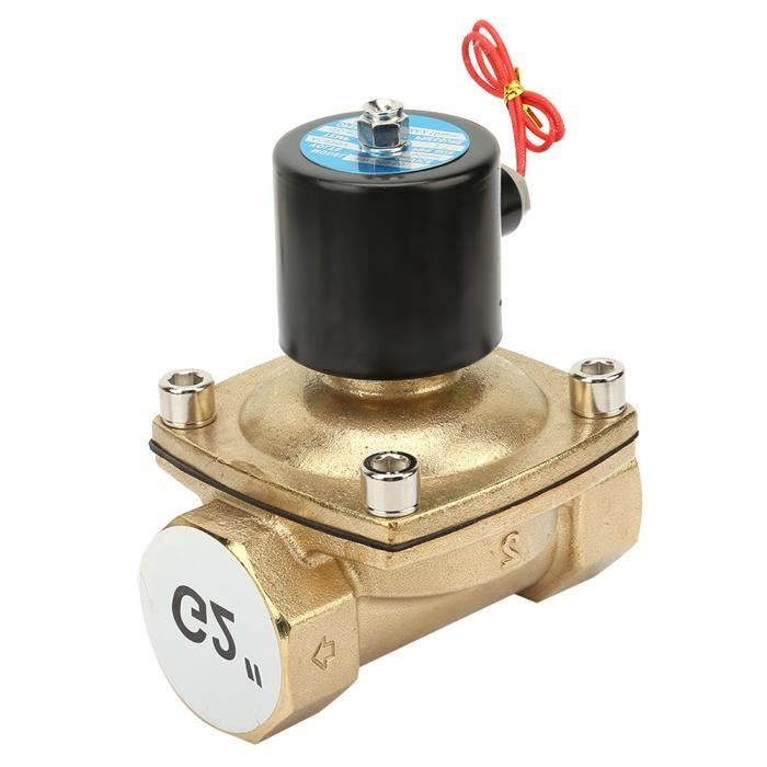 Électrovanne, G2 '' AC220V Électrovanne magnétique en laiton Électrique ...