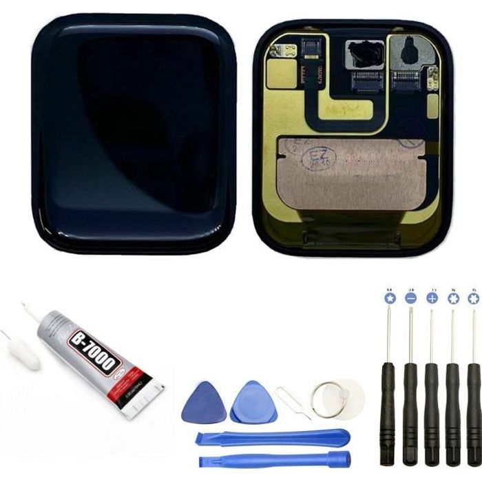 Ecran complet: Vitre tactile + ecran LCD compatible avec Apple Watch ...