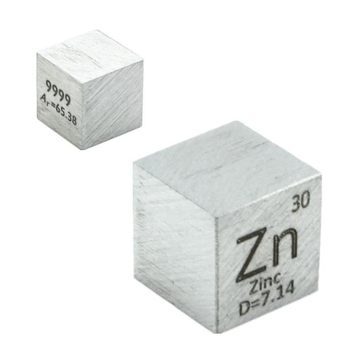 OBJET DECORATIF,1pc Zinc Cube--Cube en métal 10x10x10mm, éléments de ...