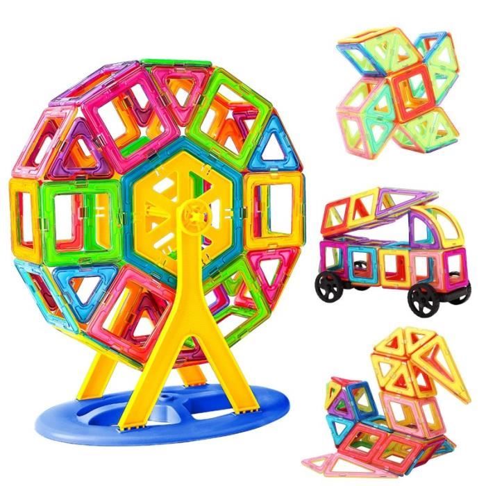159 Pièces Bloc de Construction Magnétique 3D Jeu de Magnetique Construction Enfant DIY Jeux ...
