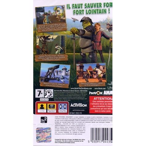 SHREK LE TROISIEME / JEU CONSOLE PSP - Cdiscount Jeux vidéo