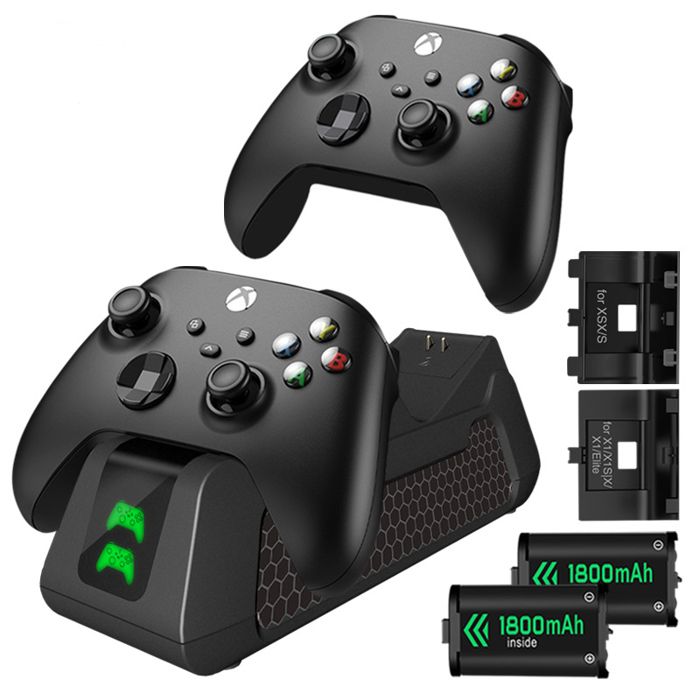 Station de charge Xbox avec 2 piles rechargeables de 1800mAh pour les ...