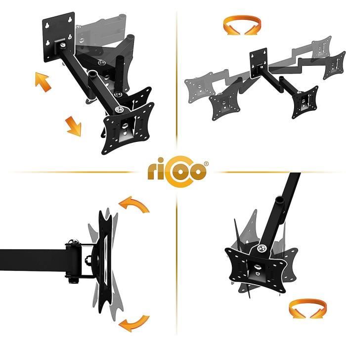 Support Mural écran PC R02-11 Orientable Inclinable Universel 13-29 ...