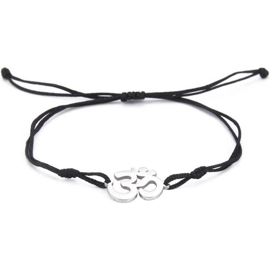 Om Bracelet Pour Hommes Femmes En Acier Inoxydable Symbole Hindou Om ...