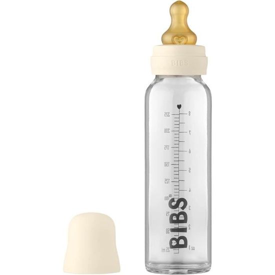 Baby Glass Bottle. Anti-Colique. Embout Rond En Latex De Caoutchouc ...