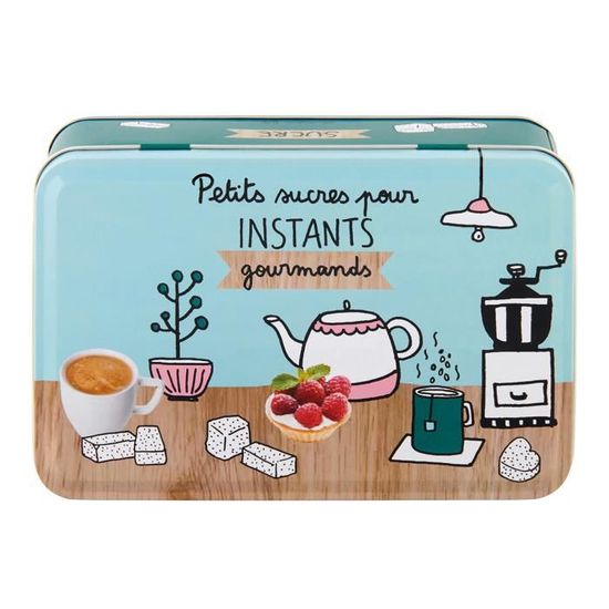 Boîte à Sucres Morceaux DÉLICES en Métal - de Cuisine pour Rangement ...