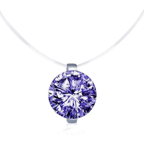 Collier Invisible Femme Collier De La Clavicule Élégant Solitaire ...