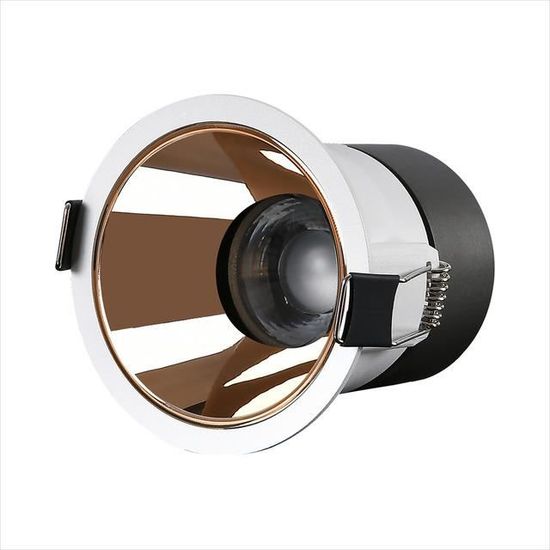 Downlight,Rose gold-5000K-9W Dimmable--Spot lumineux LED circulaire ...