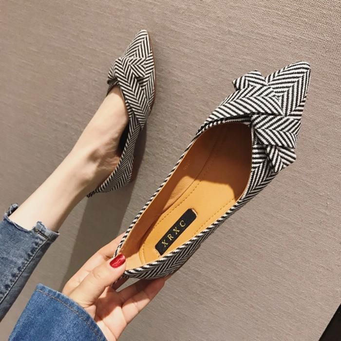 Talons plats pointus pour femmes,chaussures décontractées pour dames ...