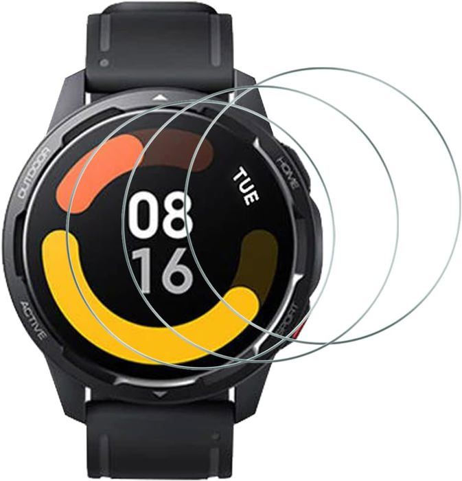 Protecteur d'écran en verre trempé 3 pièces pour Xiaomi Watch S1 Active ...