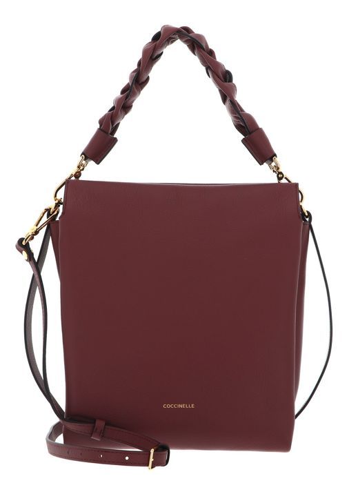 COCCINELLE Sac à main marron en cuir pour femme - Boheme Grana Double ...