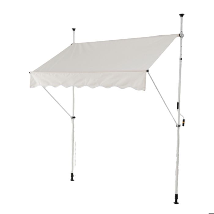 GOPLUS Store Banne Manuel Rétractable, Auvent de Terrasse Réglable en ...