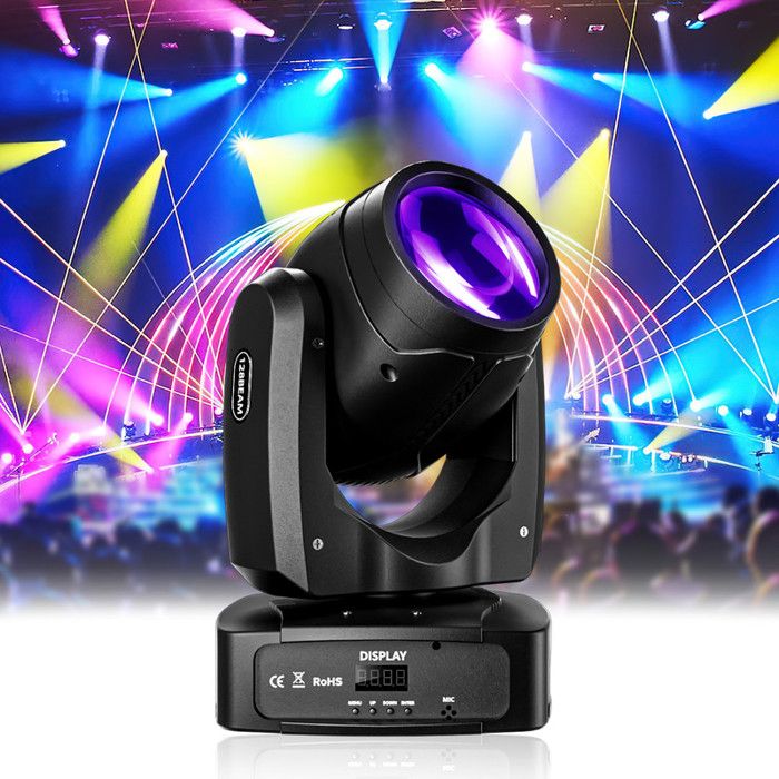 UKing 210W Lyre LED RGBW DMX Beam 8 GOBO 18 Prisme Avec Panneau ...