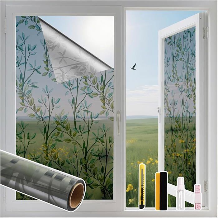 Finnez Anti-Glare Window Film u2013 Static Mirror Glass Film, Anti Heat ...