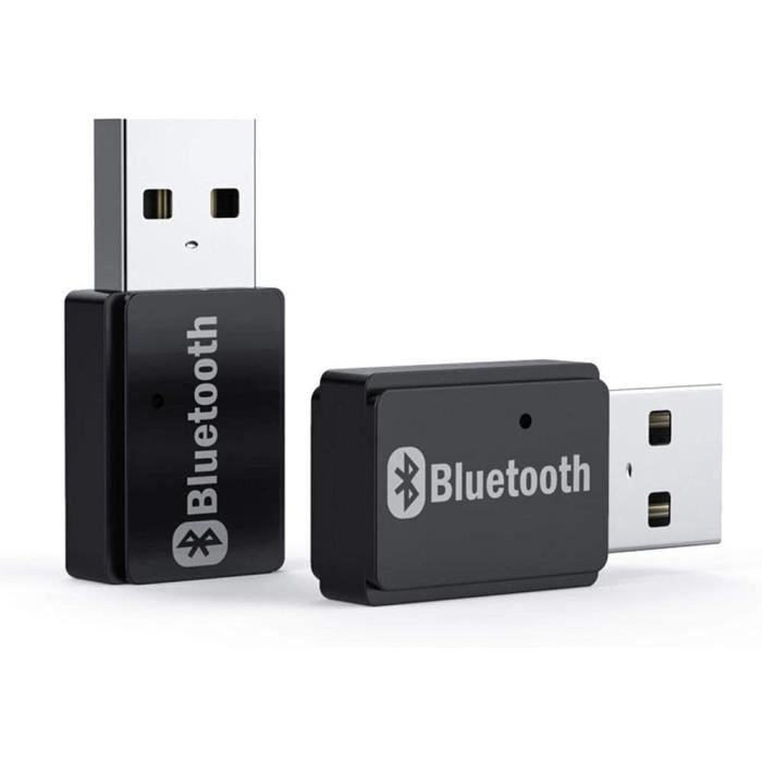 Adaptateur Bluetooth 2 en 1 Dongle USB Bluetooth 5.0 Mini Récepteur ...