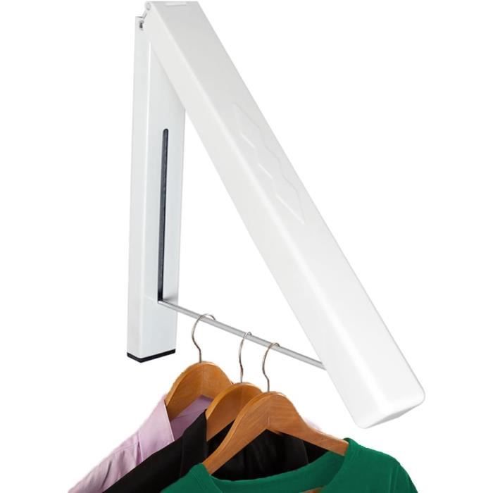 Portemanteau étendoir mural - élégant et discret, pliable et extensible ...