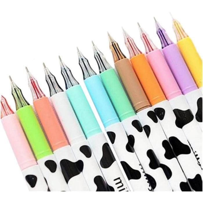 12x Stylo à Encre Gel Stylos Feutres Crayons Fantaisie Pointe ...