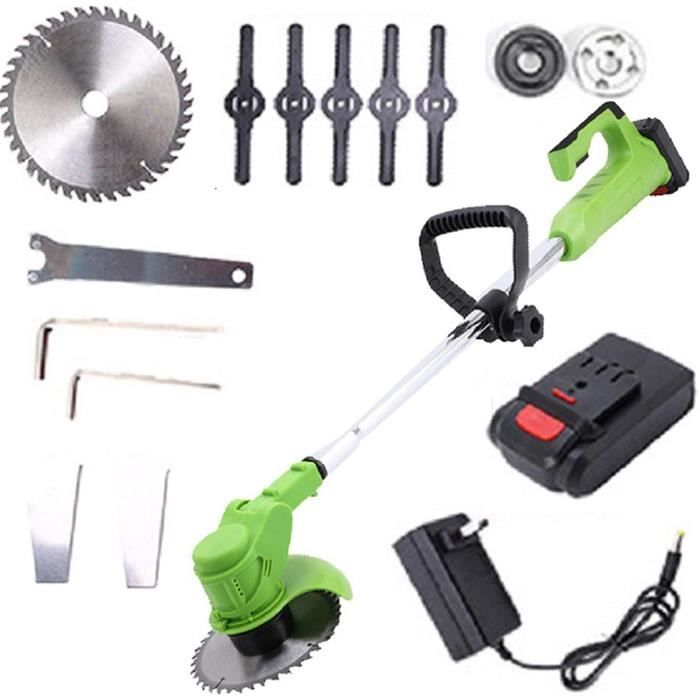 CuiCui 24V Coupe-Herbe Electrique sans Fil Coupe-Herbe Coupe-Bordure sans Fil Tondeuse à Gazon ...