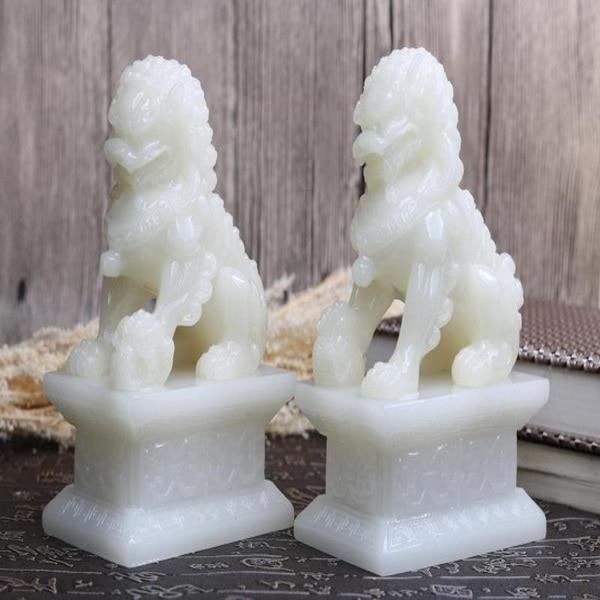 Statue deco,Statue du Lion gardien du chien Fu Foo,ornement Feng Shui ...