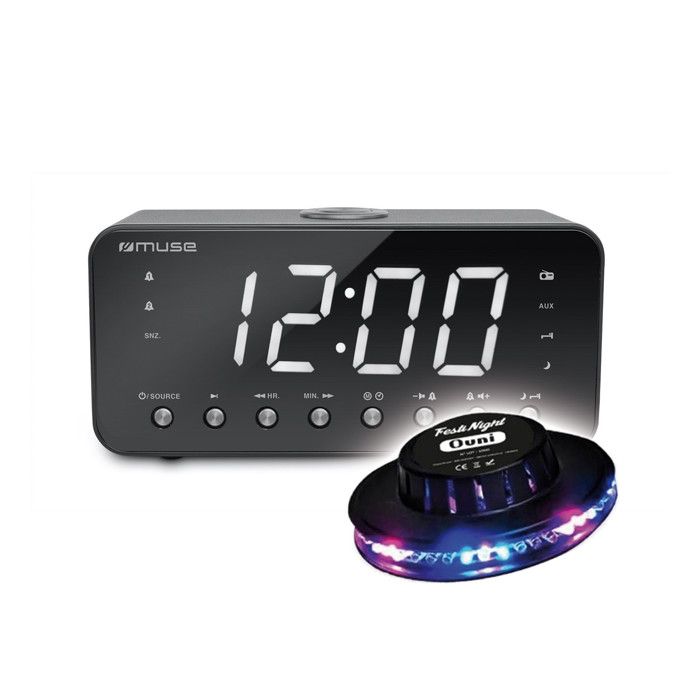 RADIO REVEIL USB CHARGING M-192-CR - Afficheur blanc extra large ...