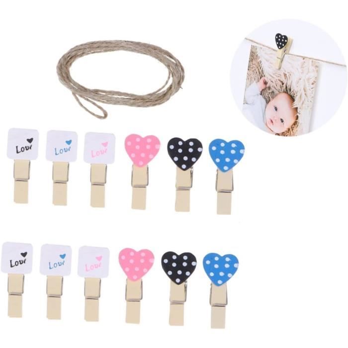 Mini Épingles À Linge Pinces Photo 24 Pièces Trombone Pince À Épingle ...