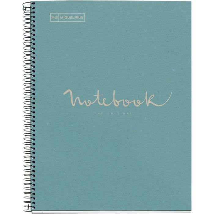 Cahier Notebook 100% Recyclé, 1 Bande De Couleur, A4, 80 Feuilles Avec ...