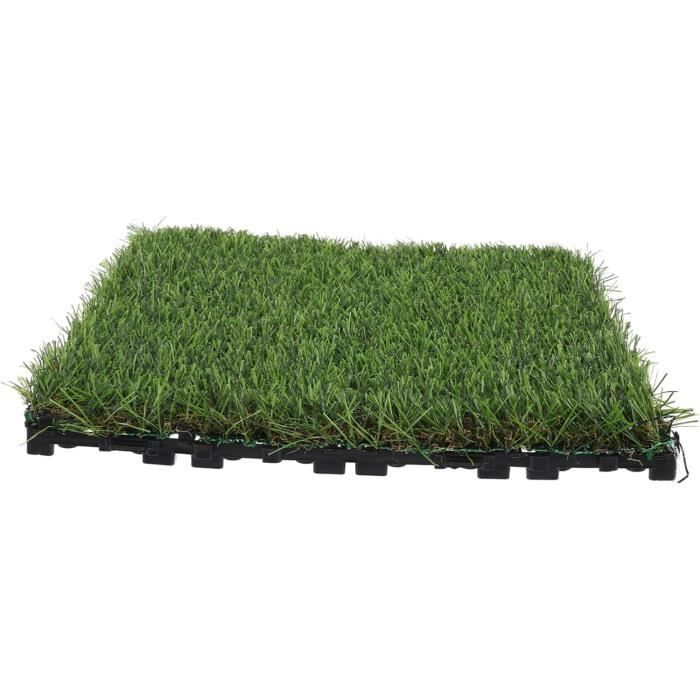 Sol En Pelouse Faux Carrelage En Gazon Carrés De Gazon Pelouse Synthétique Gazon Artificiel ...