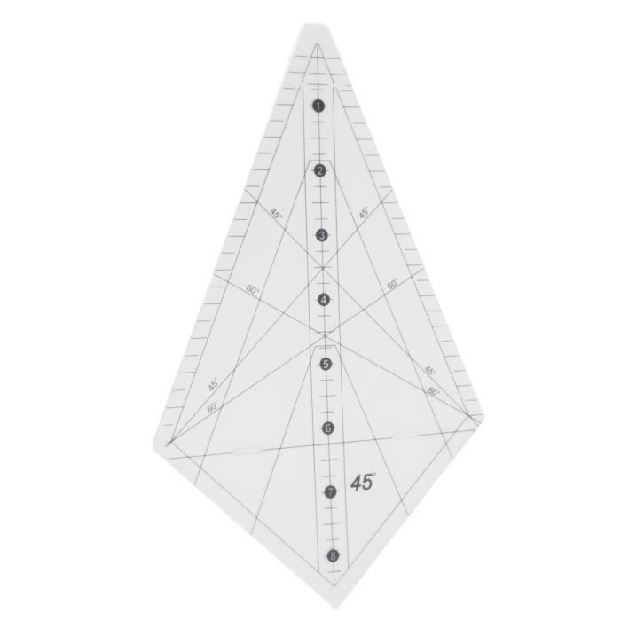 Dilwe règle de couture à 45 degrés Règle de matelassage à 45 degrés ...