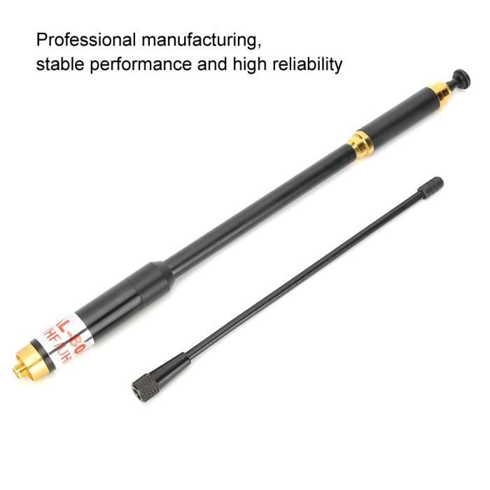Antenne radio télescopique bidirectionnelle portable Double plage de ...