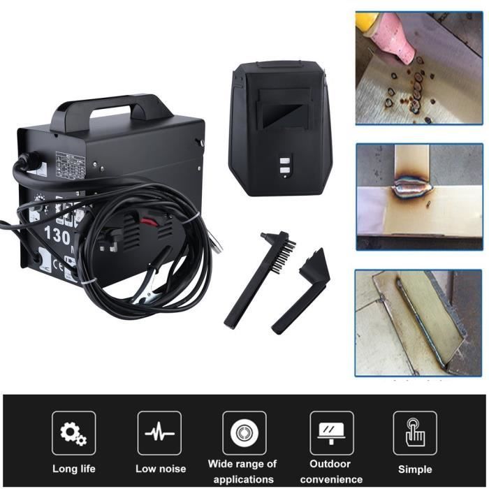 Machine à souder MIG-130 Soudeuse blindé au gaz Protection thermique UK ...