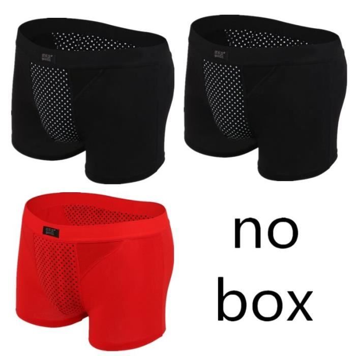 Sous-vêtement,Boxer en coton pour homme, sous vêtement de santé ...