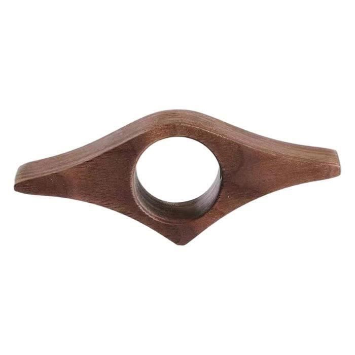 Titulaire de la page de livre,Pouce en bois Bookmark Novel Anneau de ...