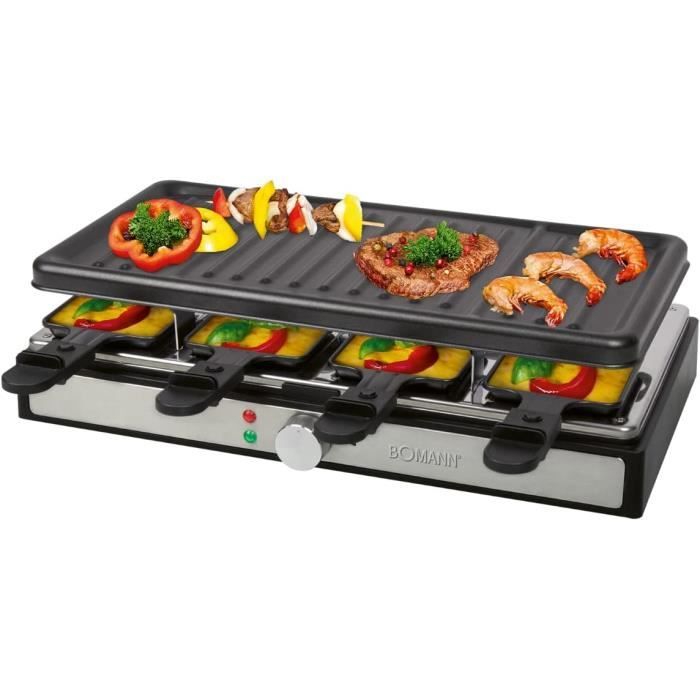 Rg 6039 Cb Raclette Pour 8 Personnes Avec Grande Plaque De Cuisson ...