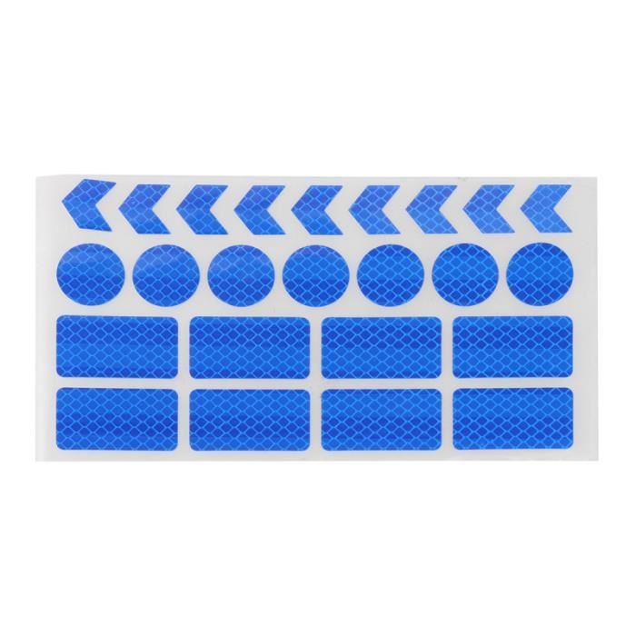 1 Sheet High Brightness Warning Reflection Stickers PVC Arrow Circle ...