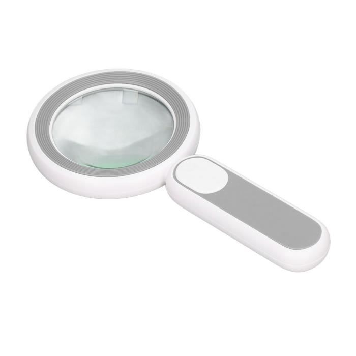 Loupe optique 20X avec 21 lumières LED - VBESTLIFE - Charge USB - Gris ...