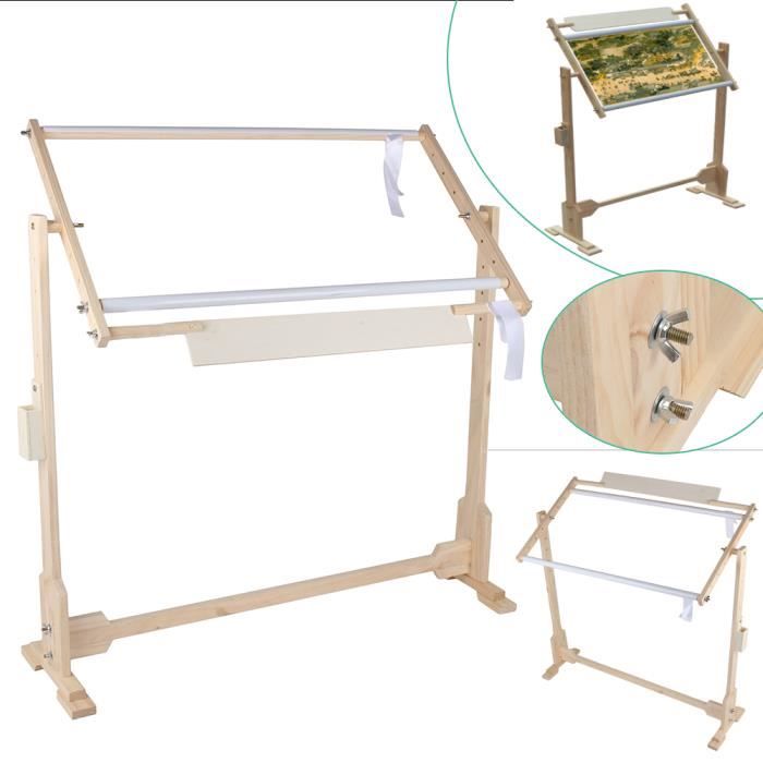 Tambour à Broder Cadre pour le point de croix Cadre de broderie en bois ...