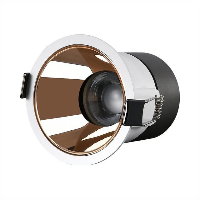 Downlight,Rose gold-5000K-9W Dimmable--Spot lumineux LED circulaire ...
