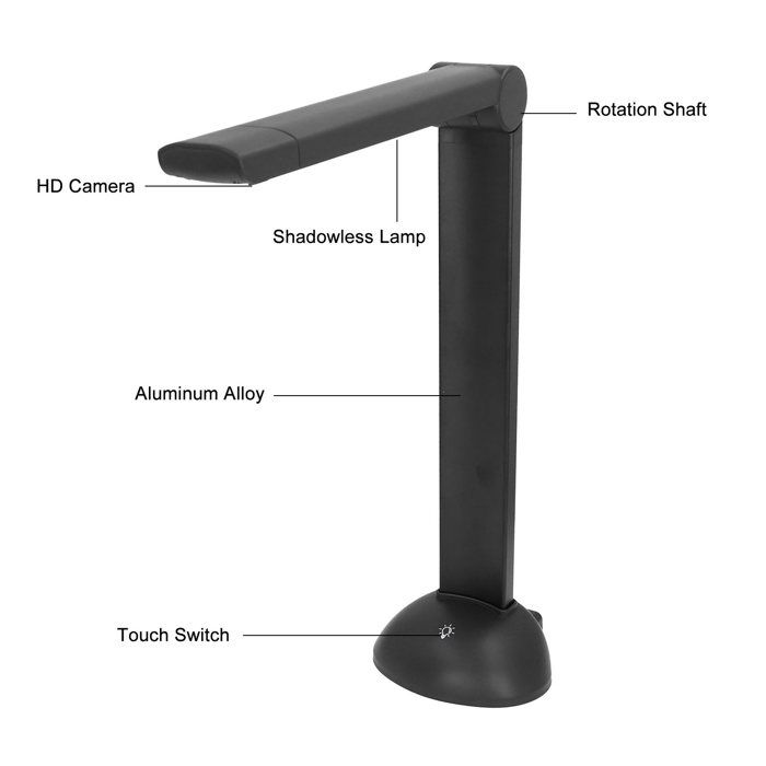 SURENHAP Caméra de document HD Scanner de documents A3 A3 avec lumière ...