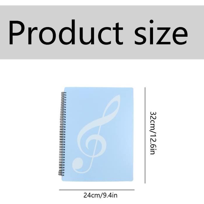 Dossier De Rangement Pour Partitions - Dossier De Musique A4, Cahier De ...