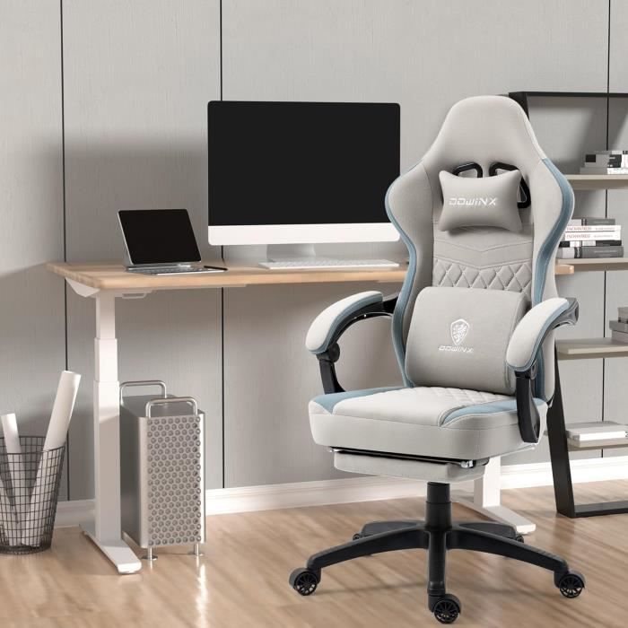 Chaise Gaming Tissu Avec Coussin À Ressorts Ensachés, Fauteuil De Gamer ...