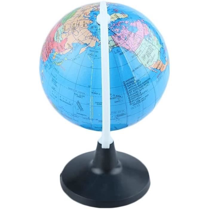 Globe Terrestre Avec Support 85 Mm Carte De L'Atlas Mondial De La Terre ...