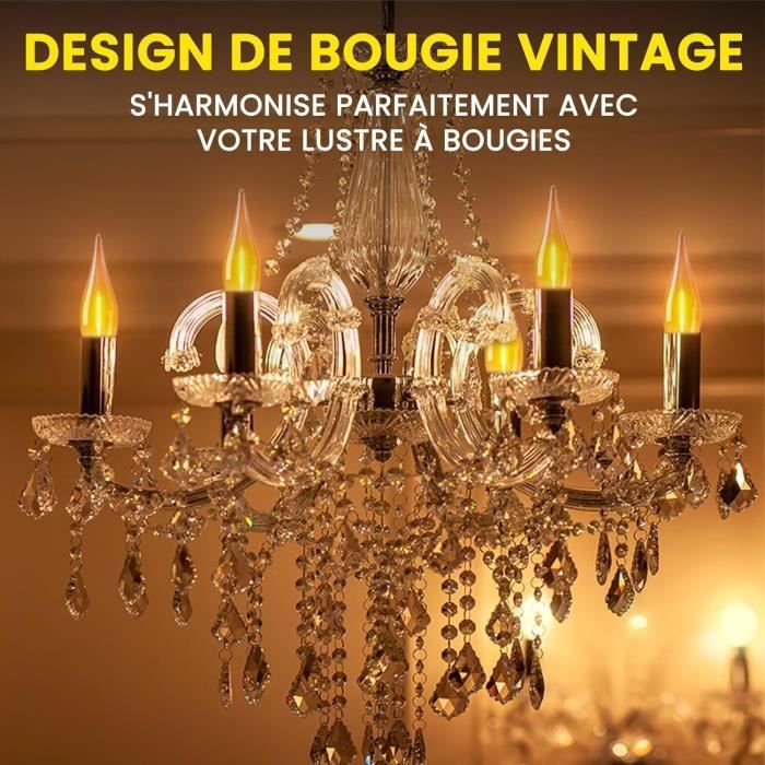 Mini Veilleuse Led 0.7W, Ampoule À Filament Led C22T E14 Edison Candle ...