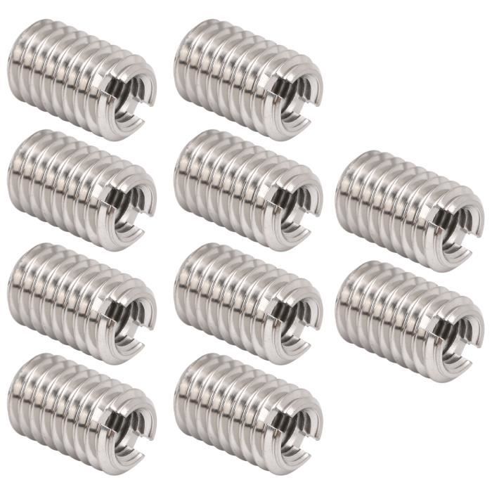 Écrou de réparation de filetage - VBESTLIFE - M5 - Acier inoxydable - Lot de 10 - Hexagonal ...